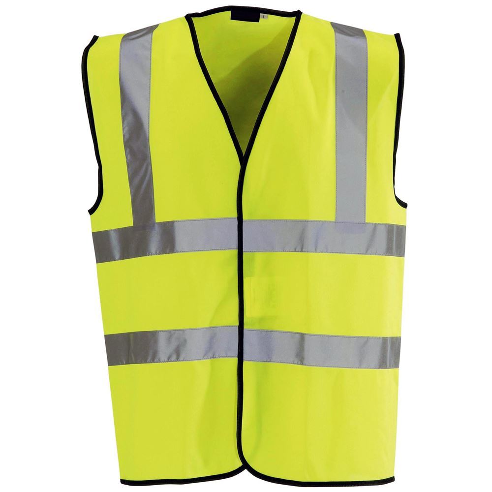 High Vis Jackets Fire Marshal Hi Vis Safety Vest - Red/Yellow High ...