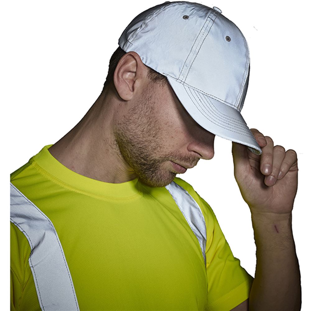 Portwest HB11 Silver Reflective Baseball Cap | Safetec Direct